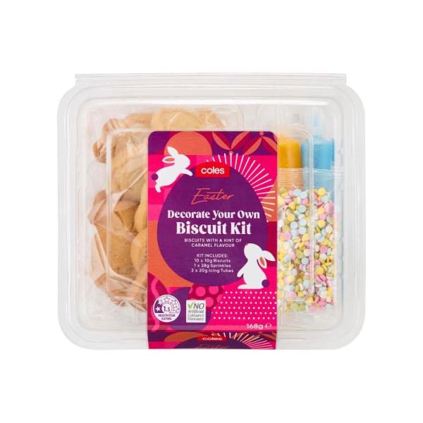 Buy Coles Easter Decorate Your Own Biscuit Kit 168g | Coles