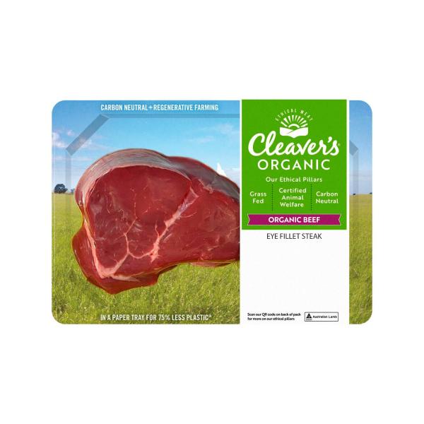 Buy CLEAVERS ORGANIC BEEF EYE FILLET | Coles