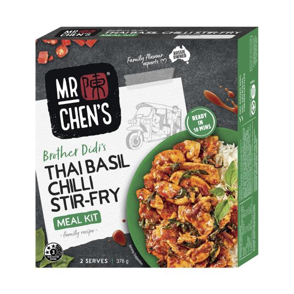 Buy Mr Chen's Meal Kits Thai Basil Chilli 376g | Coles