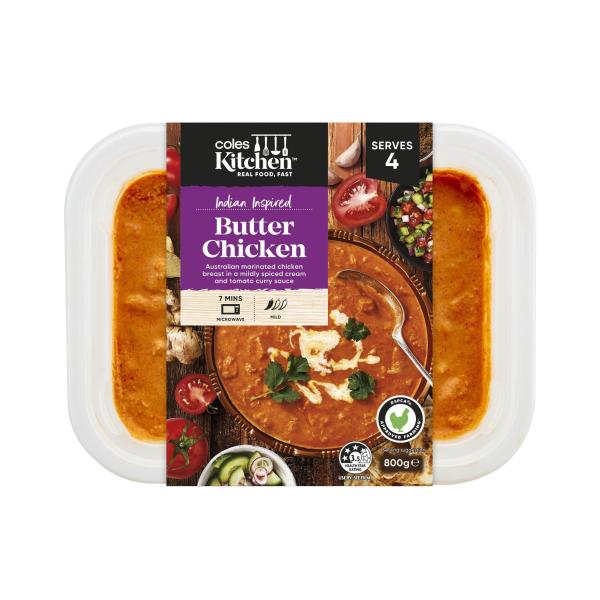 Buy Coles Kitchen Family Butter Chicken 800g | Coles