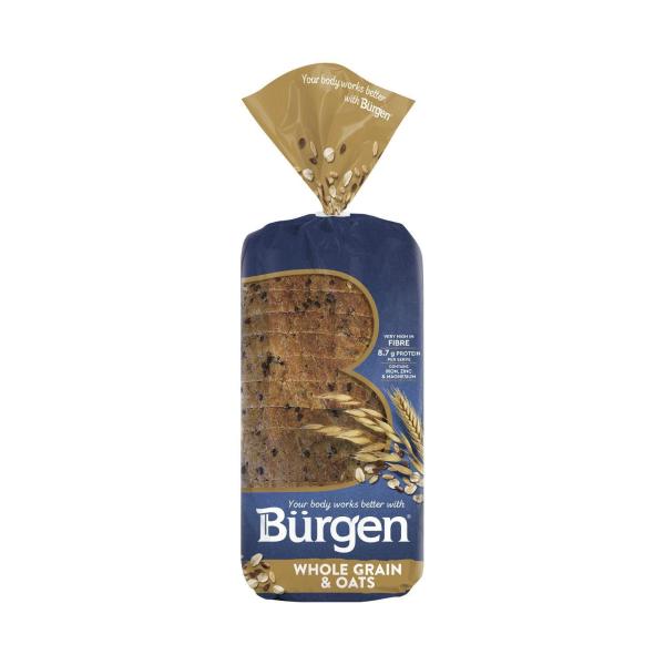 Buy BURGEN BREAD WHOLEGRAIN & OATS | Coles