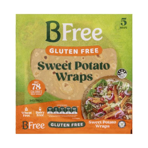 Buy Bfree Sweet Potato Wraps 210g | Coles