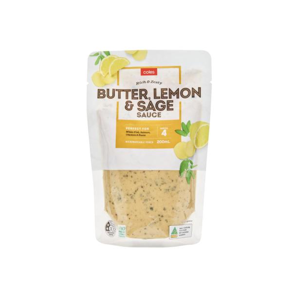 Buy COLES PREMIUM LEMON & SAGE SAUCE | Coles