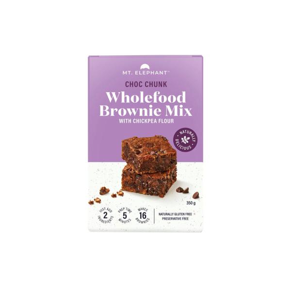 Buy Mt Elephant Wholefood Choc Chunk Brownie Mix 350g | Coles