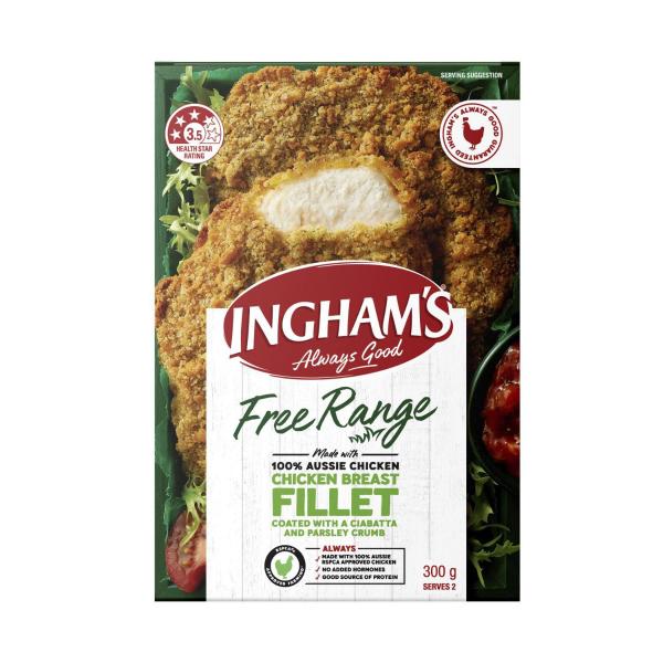 Buy Inghams Free Range Chicken Breast Fillet 300g | Coles