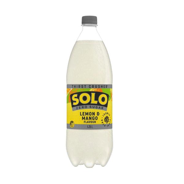 Buy Solo Lemon Mango Zero Sugar Soft Drink 1.25L | Coles