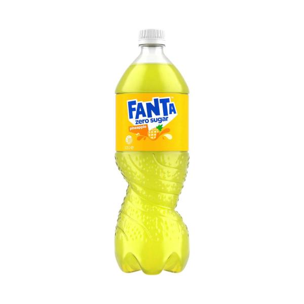 Buy Fanta Pineapple Zero Sugar Soft Drink 1.25L | Coles