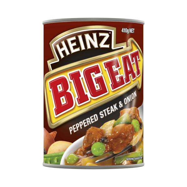 Buy HEINZ BIG EAT PEPPERED STEAK & ONIONS | Coles