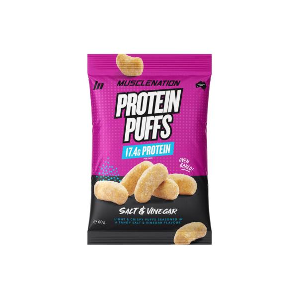 Buy Muscle Nation Protein Puffs Salt & Vinegar 60g | Coles