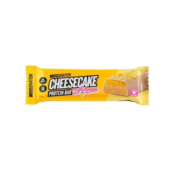 Buy Muscle Nation Cheesecake Protein Bar Lemon 50g | Coles