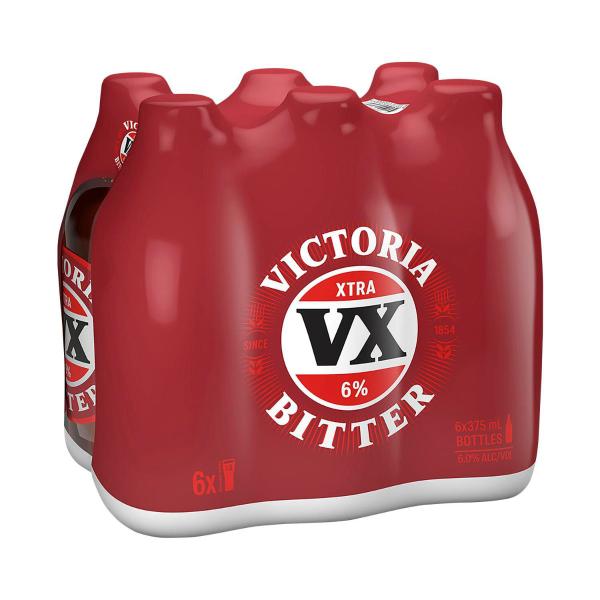 Buy Victoria Bitter Vx Bottle 375ml 6 Pack | Coles