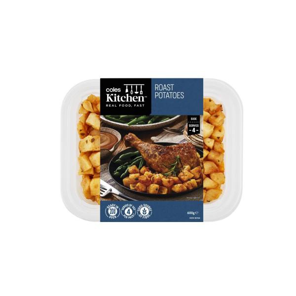 Buy Coles Kitchen Family Side Roast Potatoes 600g | Coles