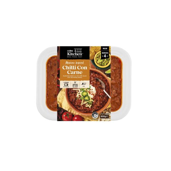 Buy Coles Kitchen Family Chilli Con Carne 800g | Coles
