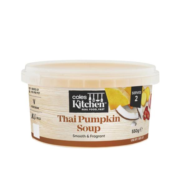 Buy Coles Kitchen Thai Pumpkin Soup 550g | Coles