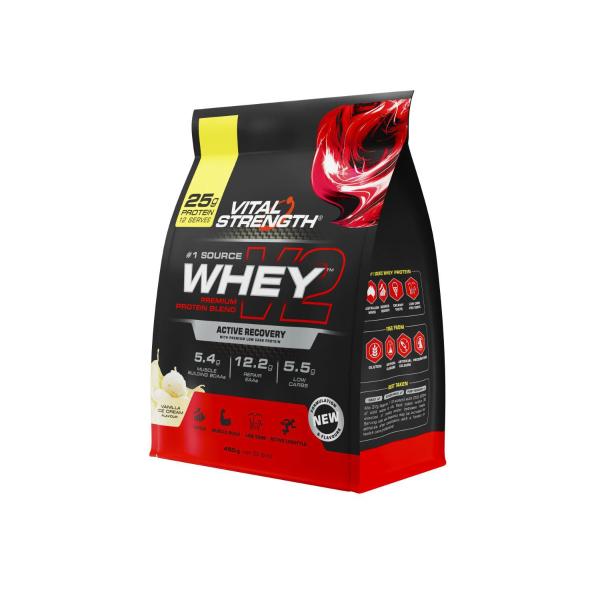 Buy Vital Strength Whey Premium Protein Powder Blend Vanilla Ice Cream ...