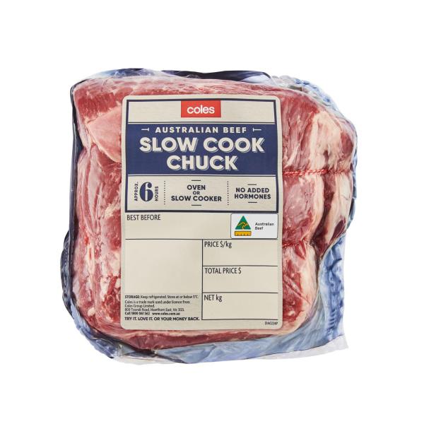 Buy Coles Beef Slow Cook Chuck Roast approx. 1.3kg | Coles