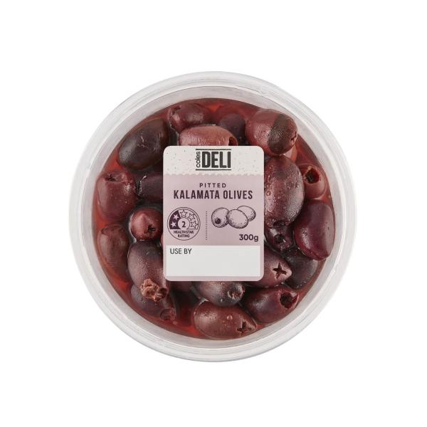 Buy Coles Deli Pitted Kalamata Olives 300g | Coles