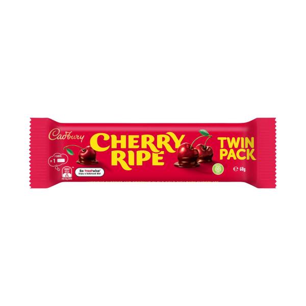 Buy Cadbury Cherry Ripe Dark Chocolate Bar Twin Pack 68g | Coles