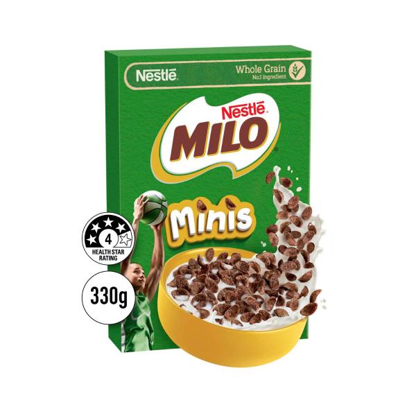 Buy Nestle Milo Mini's Breakfast Cereal 330g | Coles