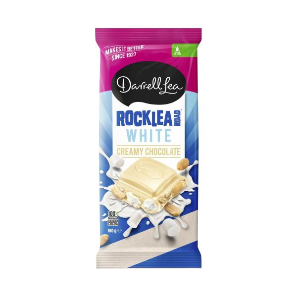 Buy Darrell Lea Rocklea Road White Block 160g | Coles