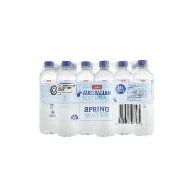 Buy Coles Spring Water 24x600ml 24 pack | Coles