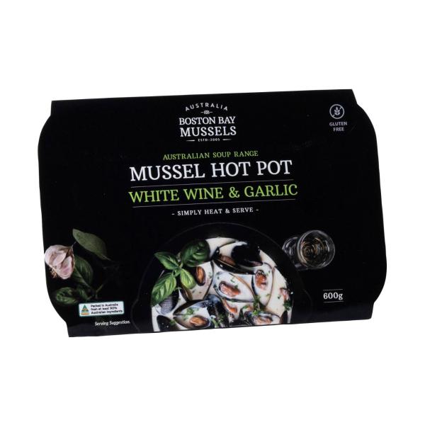 Buy Boston Bay Mussel Hot Pot In White Wine 600g | Coles