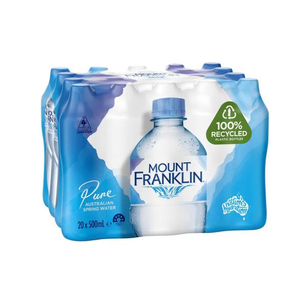 Buy MOUNT FRANKLIN WATER 20PK MT FRANKLIN 20X500ML | Coles
