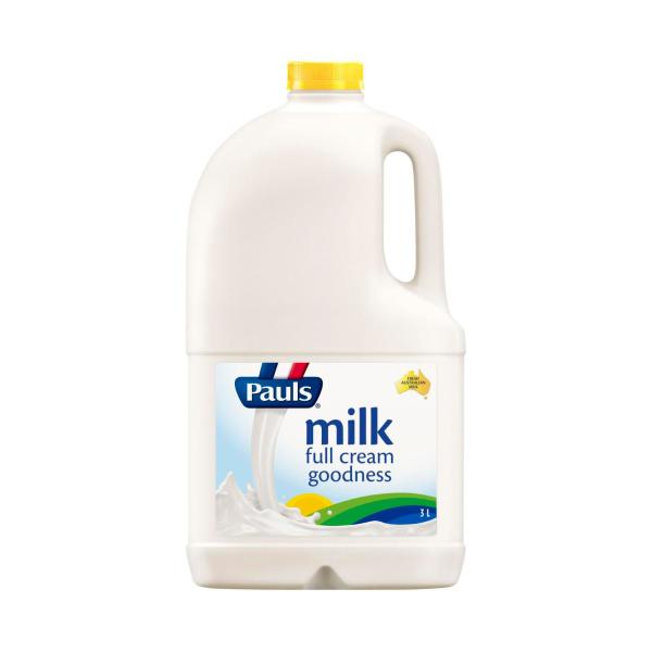 Buy Pauls Full Cream Milk 3L | Coles