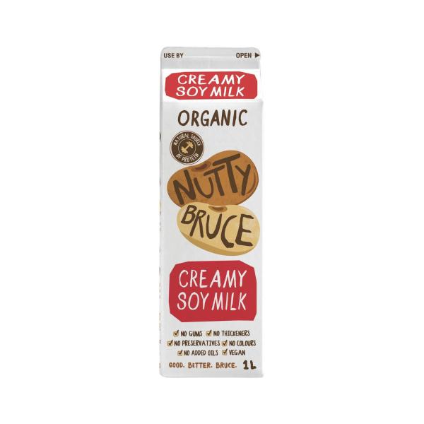 Buy Nutty Bruce Organic Soy Milk 1L | Coles