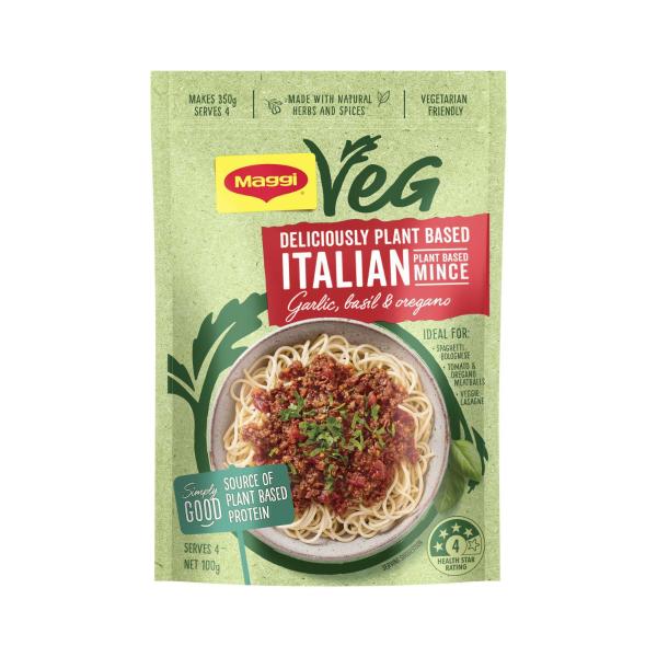 Buy Maggi Recipe Base Veg Italian Plant Based Mince 100g | Coles