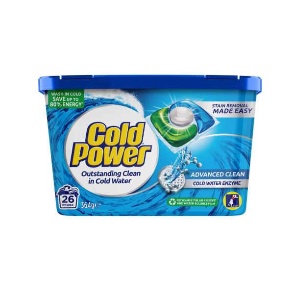 Buy Cold Power Laundry Capsules Advanced Clean Regular 26 pack | Coles