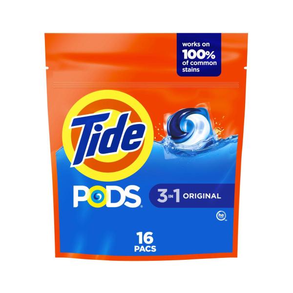 Buy Tide Laundry 3 In 1 Pods Original 16 pack | Coles