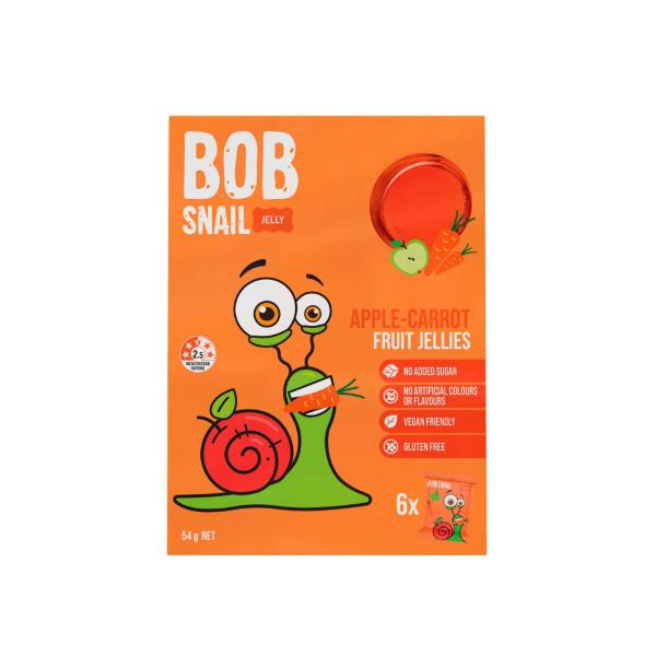 Buy Bob Snail Fruit Jellies Snack Apple And Carrot 54g | Coles