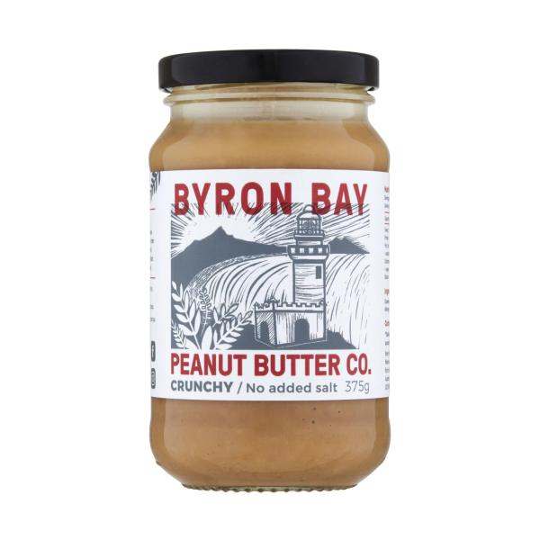 Buy Byron Bay Peanut Butter Crunchy Unsalted 375g | Coles