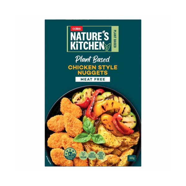 Buy Coles Nature's Kitchen Chicken Style Nuggets 300g | Coles