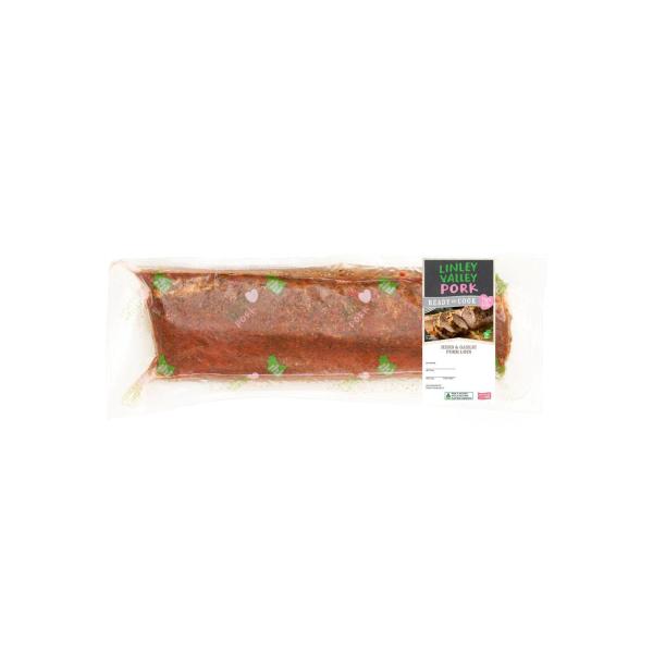 Buy Linley Valley Pork Marinated Pork Loin Herb & Garlic approx. 1.1kg ...