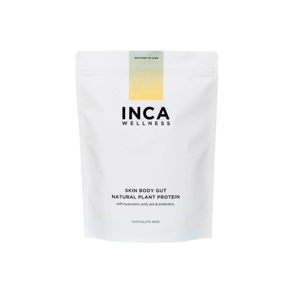 Buy INCA Organics Skin Body Gut Natural Plant Protein - Chocolate 450g ...
