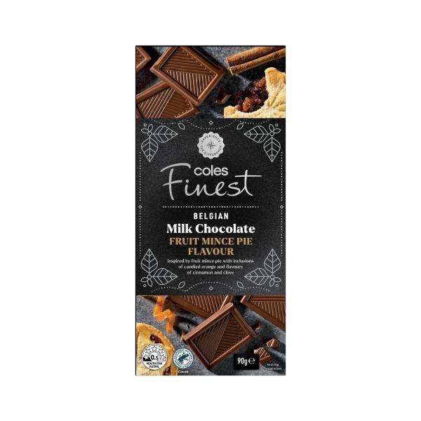 Buy Coles Finest Milk Chocolate Block Christmas Edition 90g | Coles