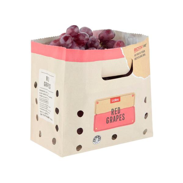 Buy Coles Red Seedless Grapes approx. 1kg | Coles