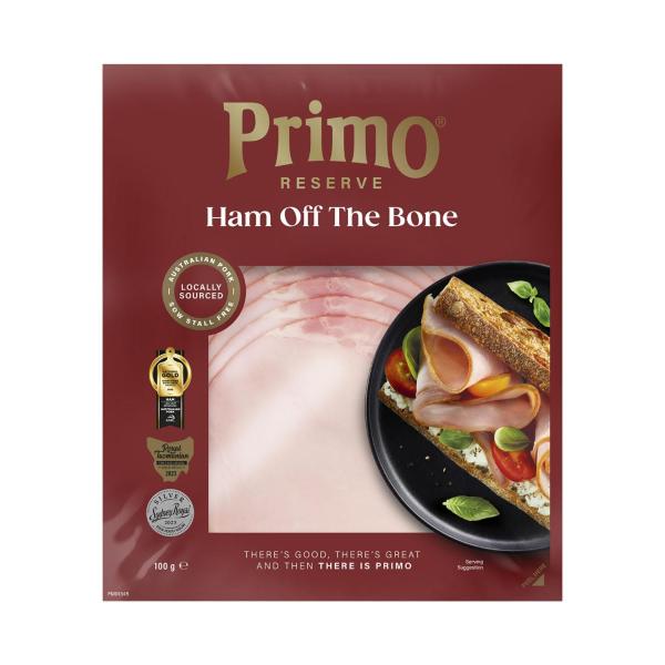 Buy Primo Reserve Ham Off The Bone Sliced Deli Meat 100g | Coles