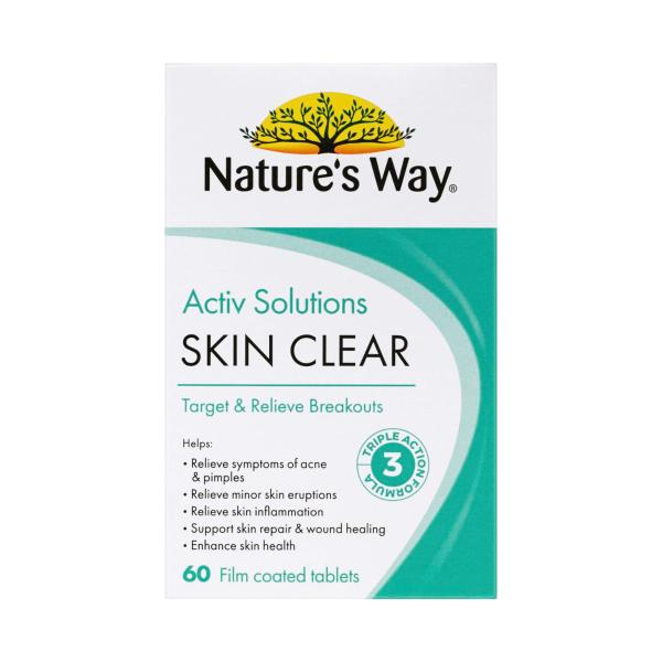 Buy Nature's Way Active Solutions Clear Skin 60 Pack | Coles