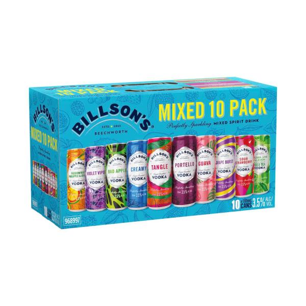 Buy Billson's Vodka Mixed Drink Pack Can 355ml 10 Pack | Coles