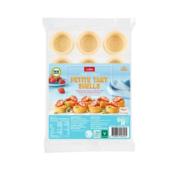 Buy Coles Petite Tart Shells 90g | Coles