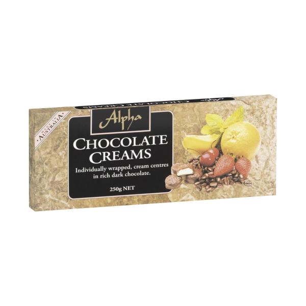 Buy Alpha Chocolate Creams Cookies 250g | Coles