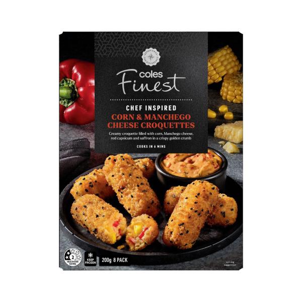 Buy Coles Finest Saffron Corn & Manchego Croquettes 200g | Coles