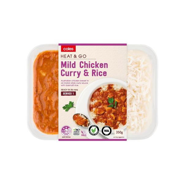 Buy Coles Chicken Curry & Rice 350g | Coles