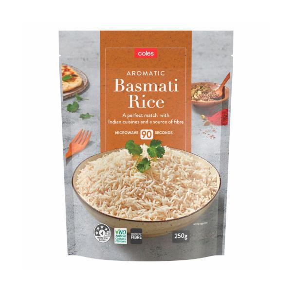 Buy Coles Microwave Basmati Rice 250g | Coles
