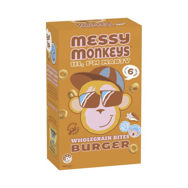 Buy Messy Monkey Bites Burger 120g | Coles