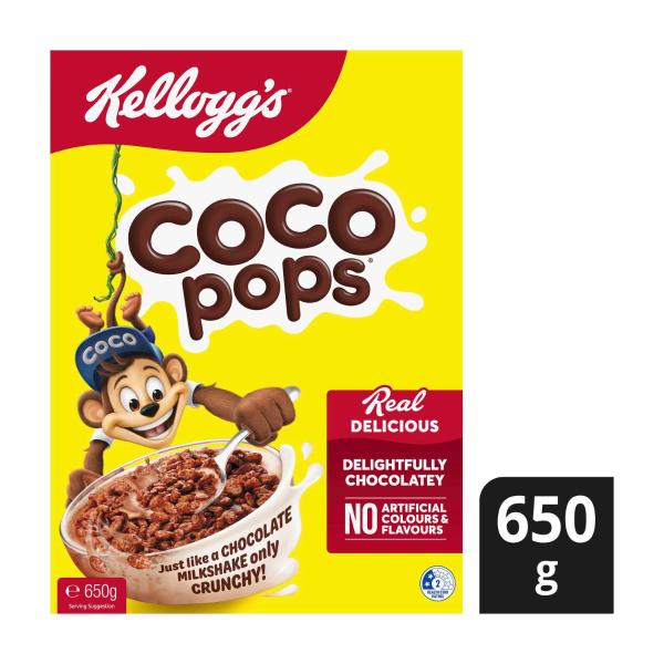 Buy Kellogg's Coco Pops Chocolatey Breakfast Cereal 650g | Coles