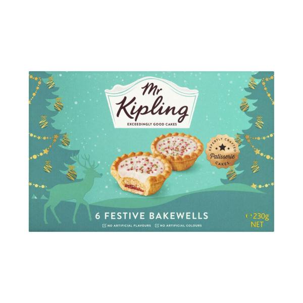 Buy Mr Kipling Raspberry Flavoured Festive Tarts 6 Pack 230g | Coles